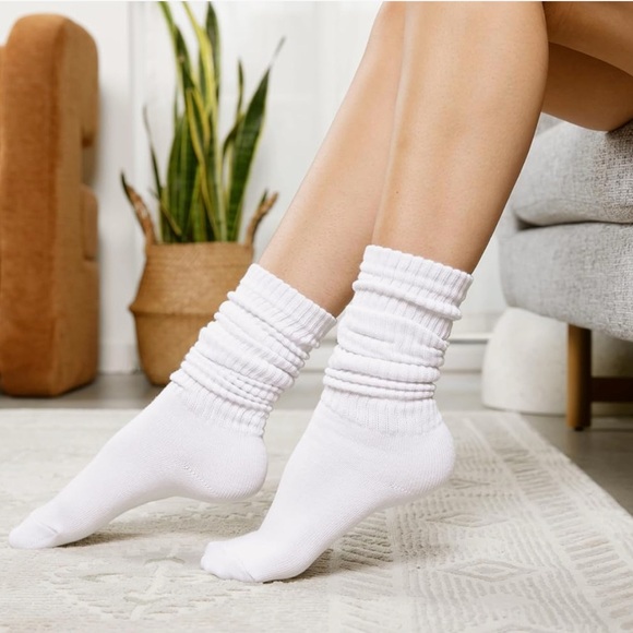 Accessories | Nwt Womens White Scrunch Socks | Poshmark
